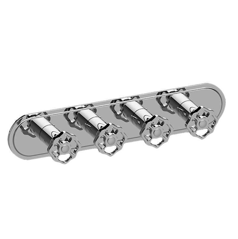 Graff Vintage Traditional M-series Valve Trim With Four Handles ...