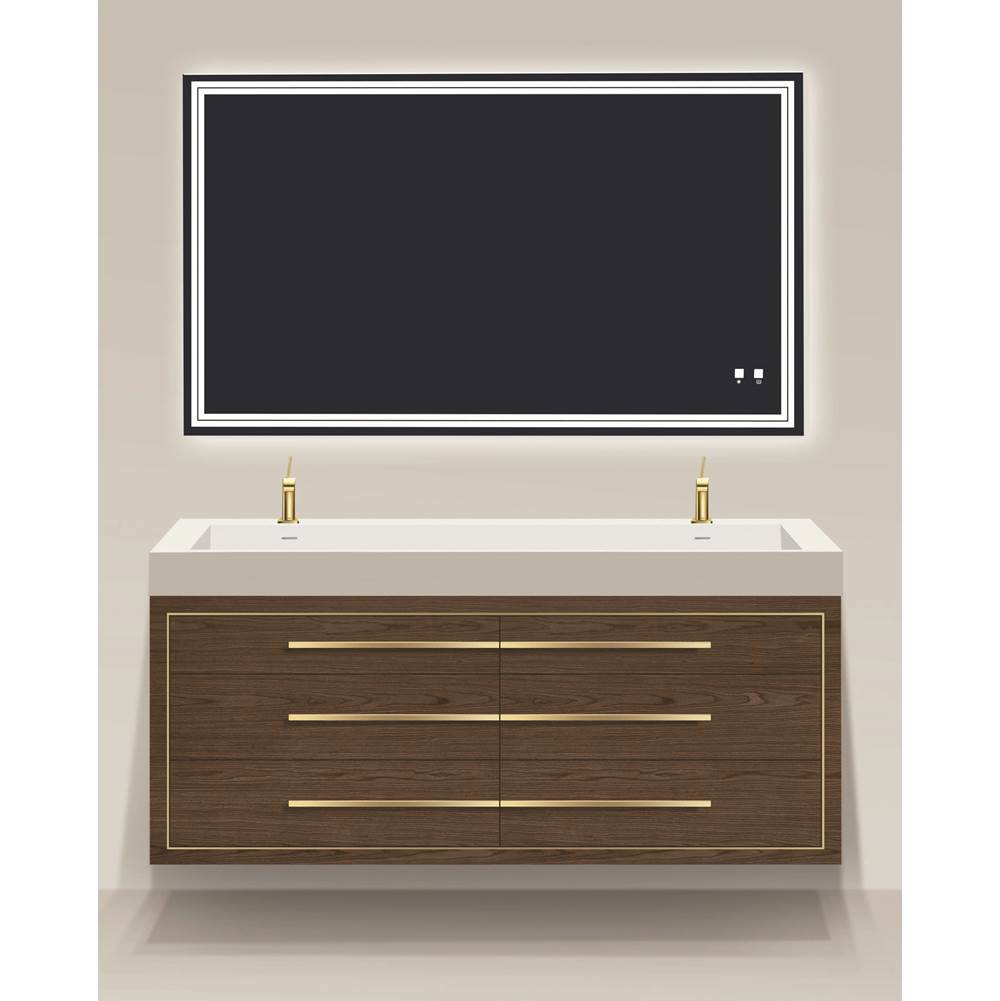 Madeli Madeli Villa 72” Wall Hung Vanity Cabinet Brandy/hw: (mb - Studio41