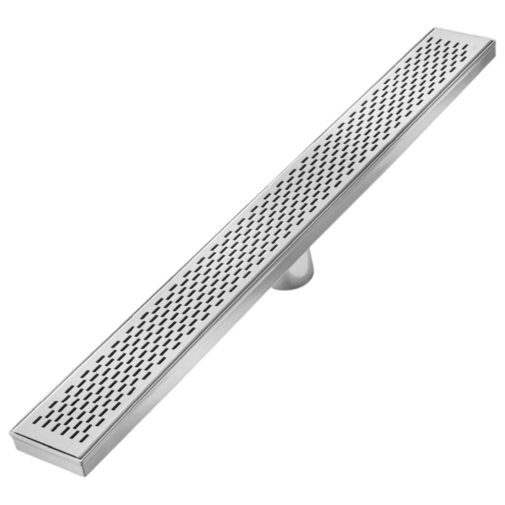 Qm drain Delmar Series. 24” Standard Length Plain Edge Linear Drain ...